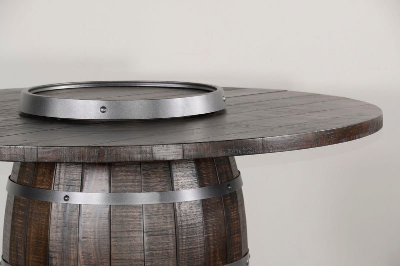 Round Pub Table/ Wine Barrel Base – Tom's Farms